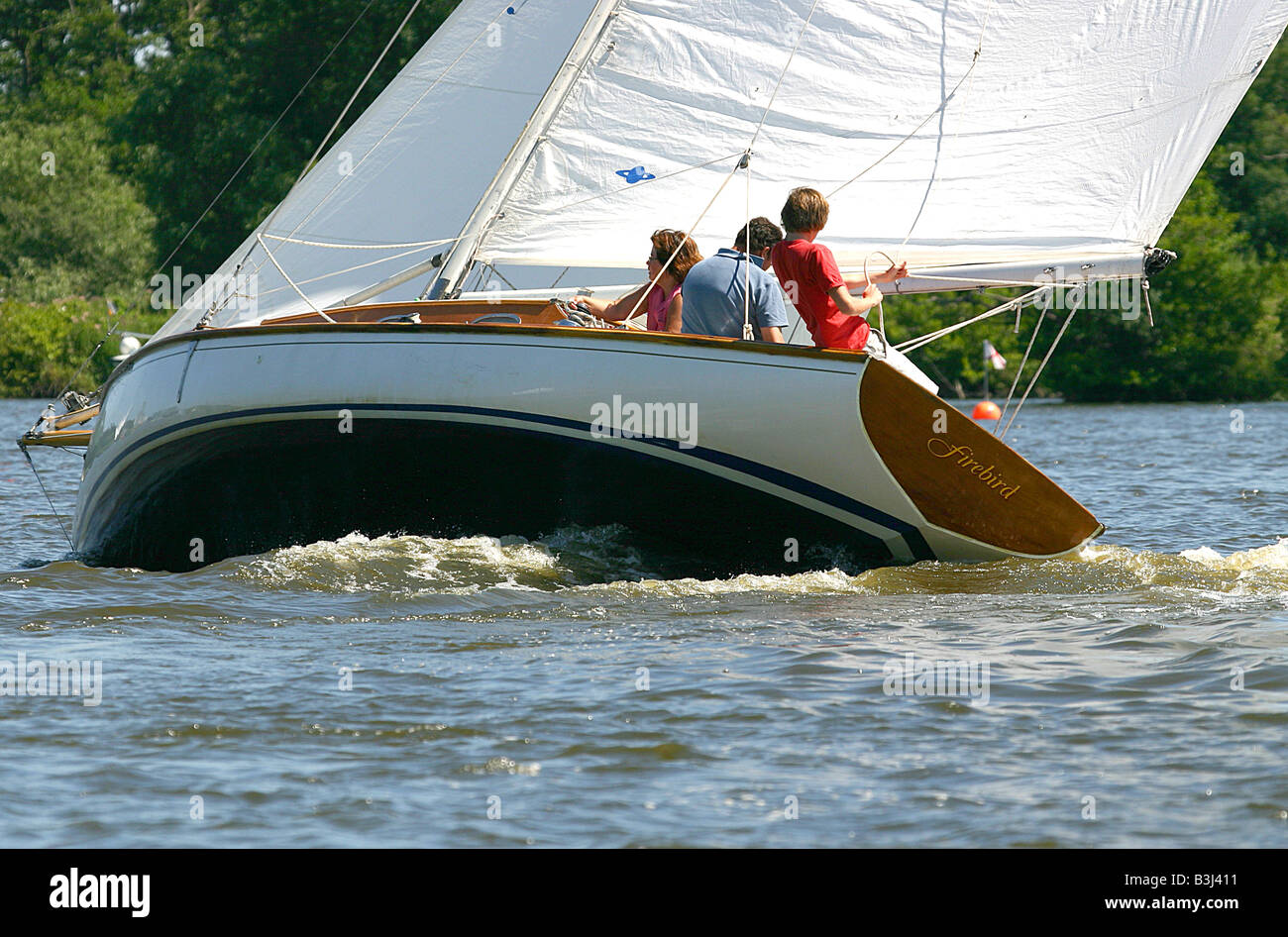 Broads cruiser 'Firebird' during Wroxham Regatta Stock Photo - Alamy
