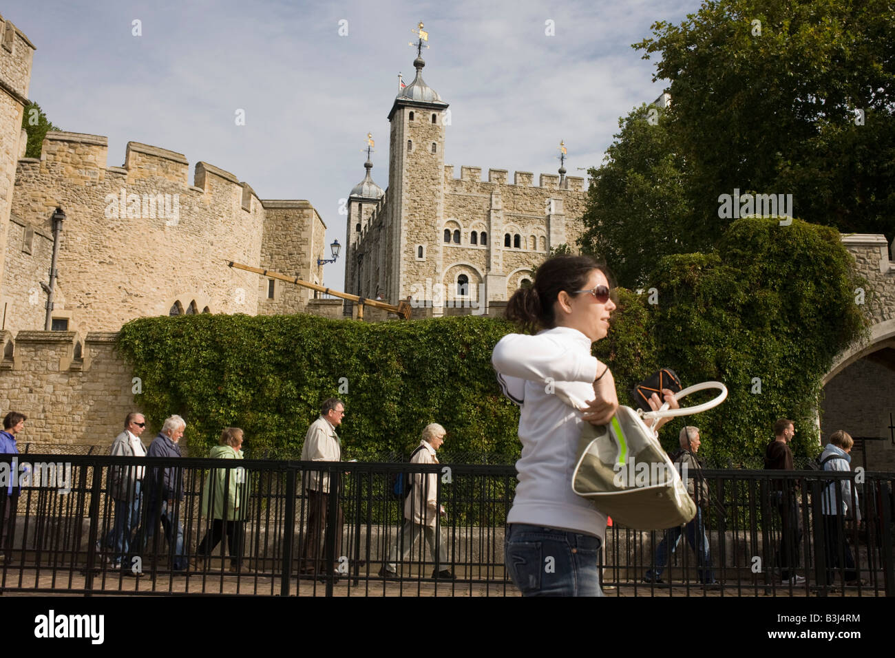 Follow single file people queue hi-res stock photography and images - Alamy