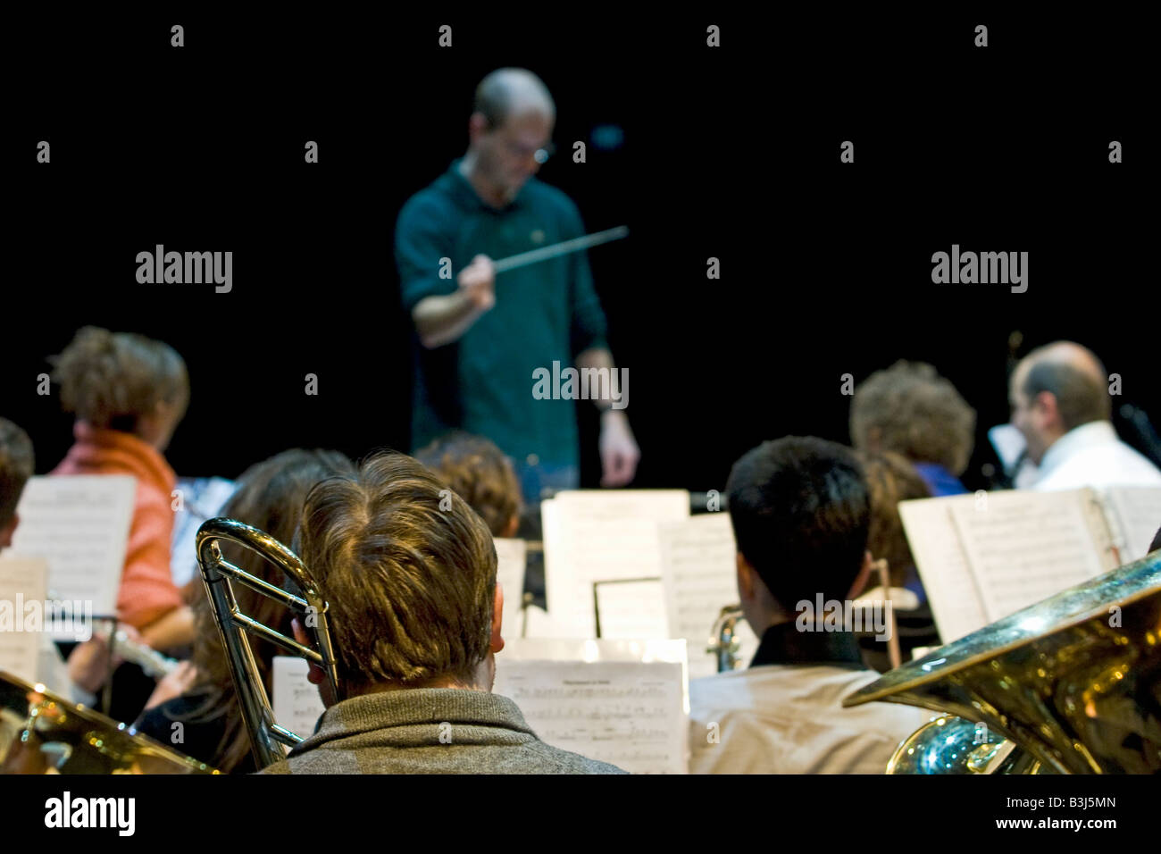 director leads band Stock Photo - Alamy