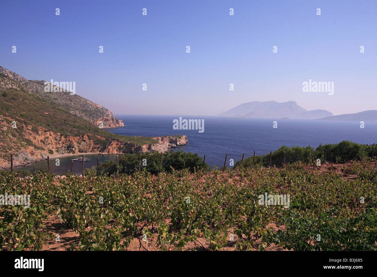 GREECE SPORADES KYRA PANAGIA VIEW FROM THE GREEK ORTHODOX MONASTERY ...