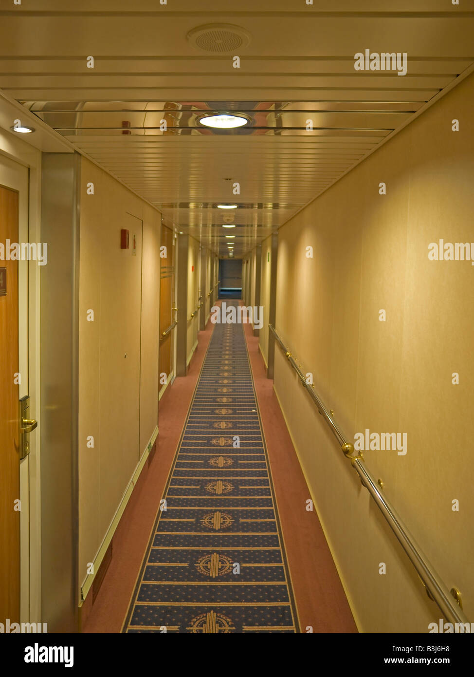 the ferry Viking Line cabin deck with gangway at staterooms Helsinki ...