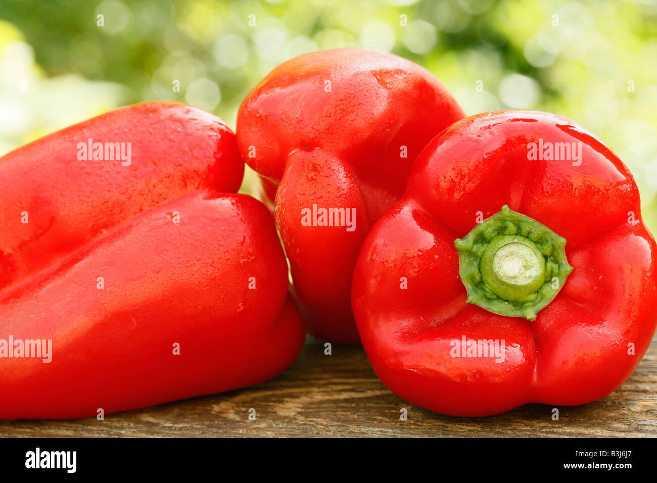 Peppers in natural background Stock Photo - Alamy