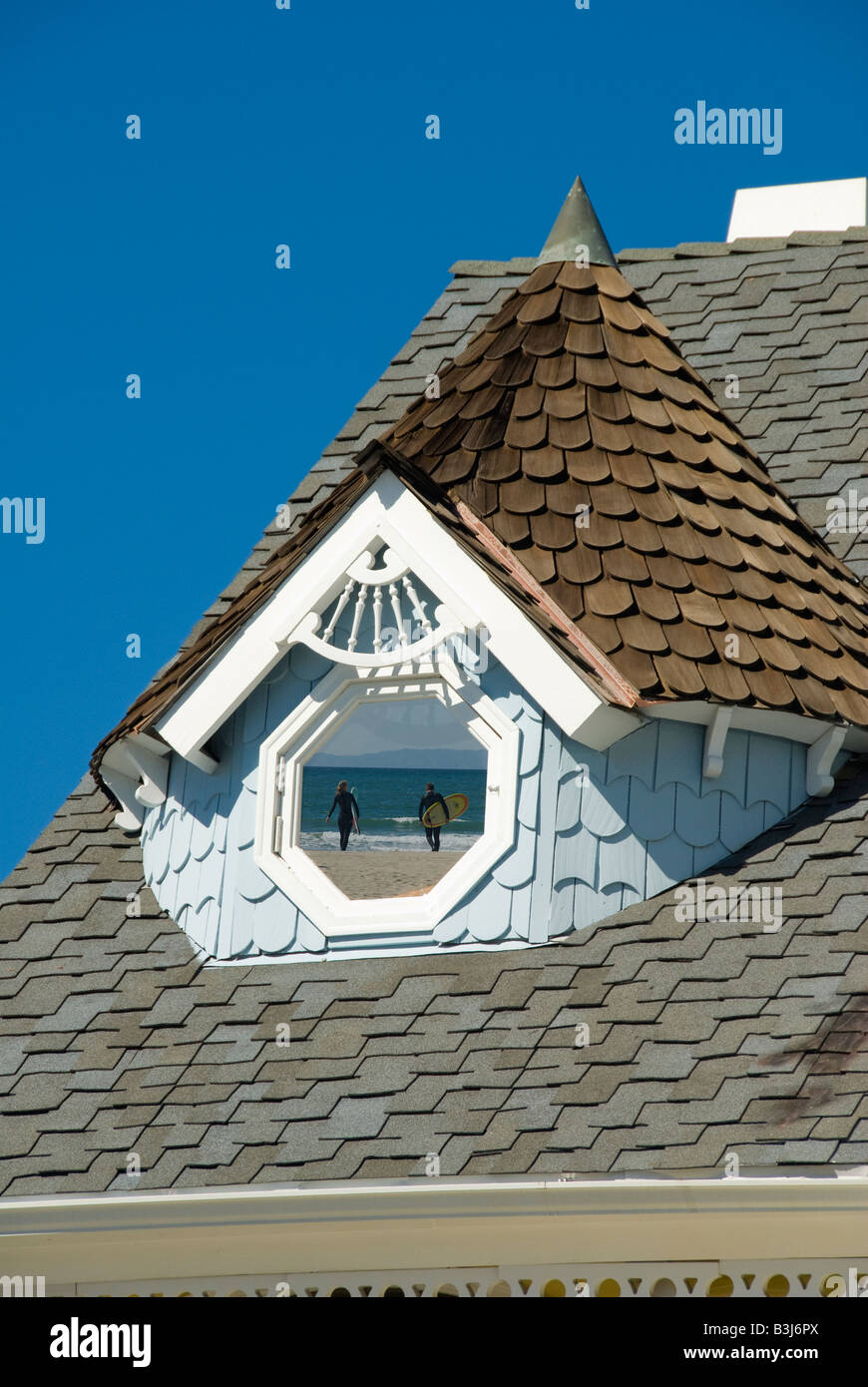 balboa peninsula House roof close up newport beach, orange county ...