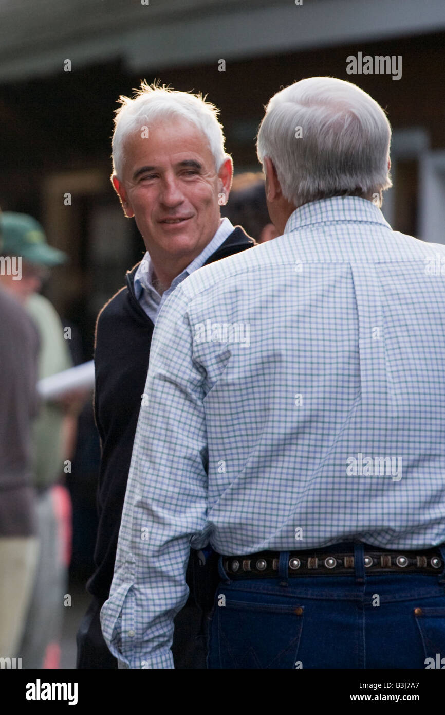 Trainer Nick Zito at Fasig Tipton thoroughbred horse auction Saratoga ...