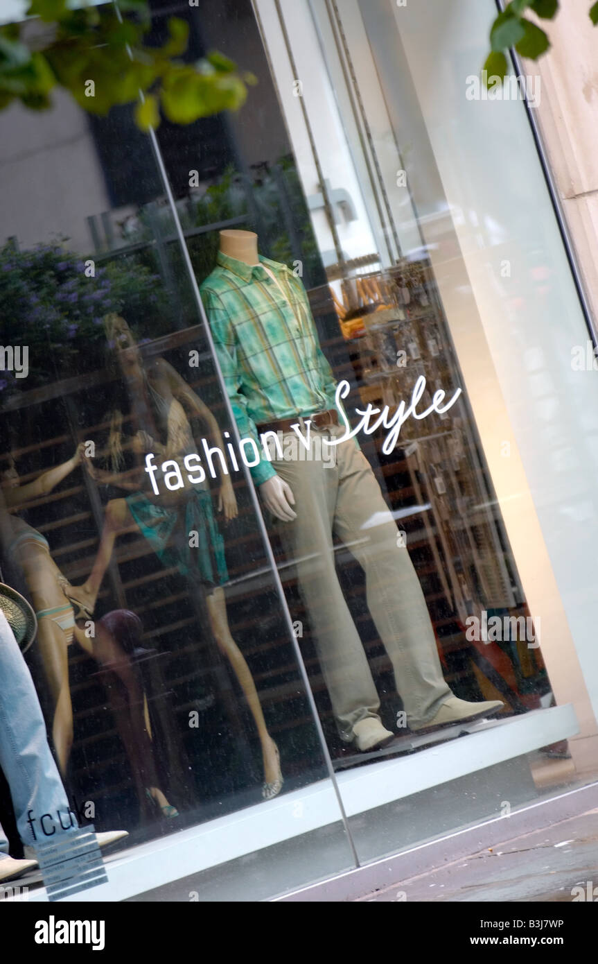 shop window St Ann's square Manchester Stock Photo - Alamy