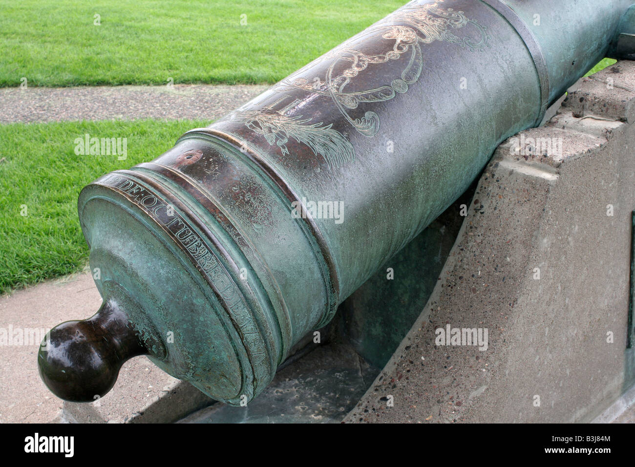 Spanish cannon Riverside park in La Crosse Wisconsin Stock Photo - Alamy