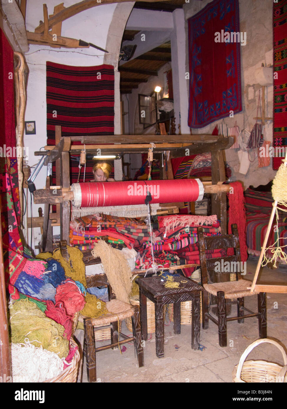 Greek woman weaving hi-res stock photography and images - Alamy