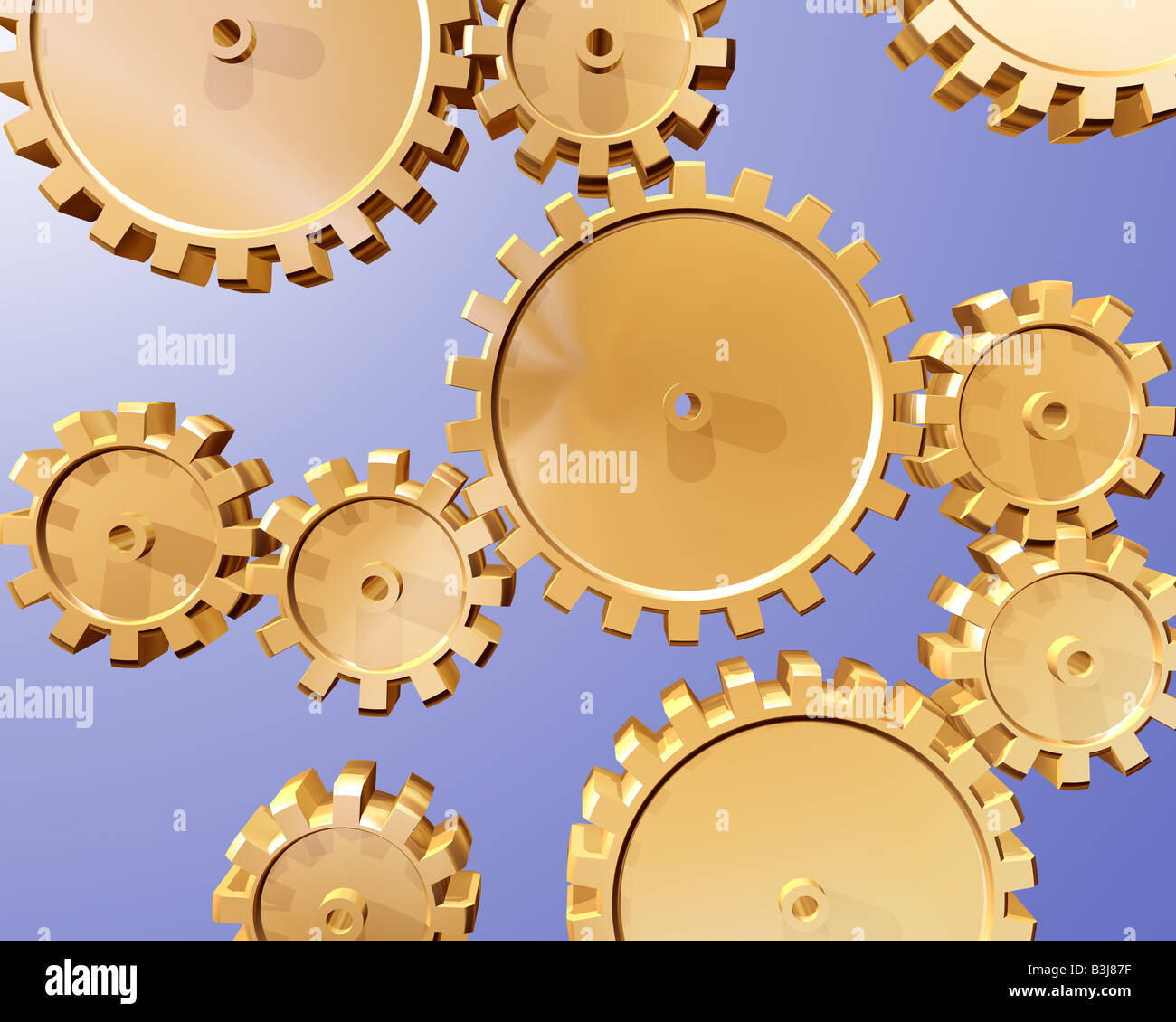 Cogs illustration hi-res stock photography and images - Alamy