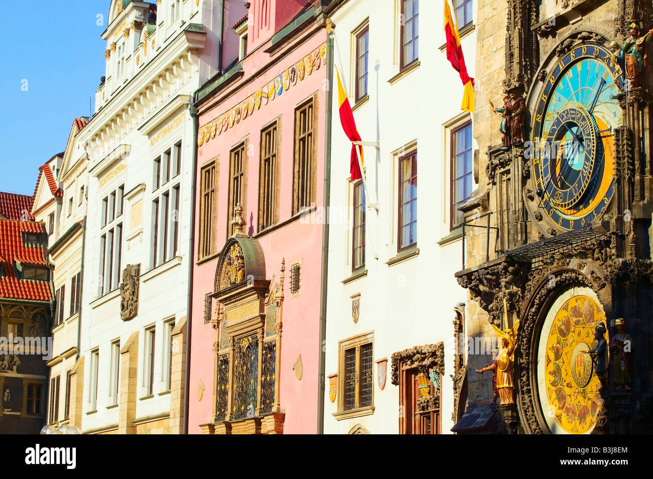 Astronomical clock prague old town square town hall time timepiece hi ...