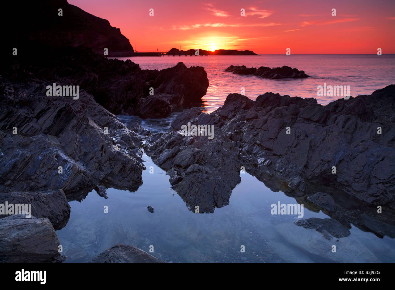 Second Valley Sunset Stock Photo - Alamy