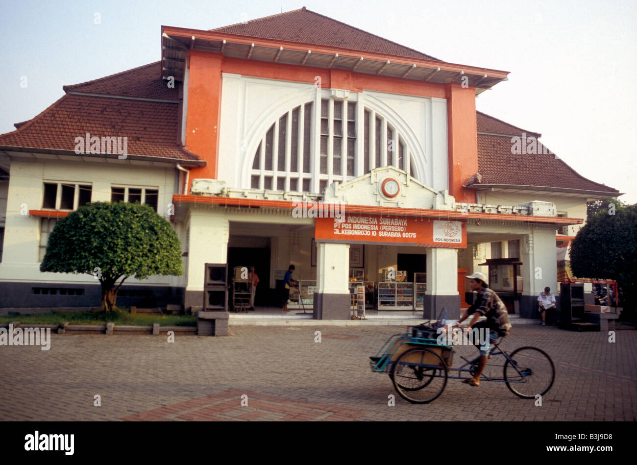 general post office surabaya java indonesia Stock Photo - Alamy