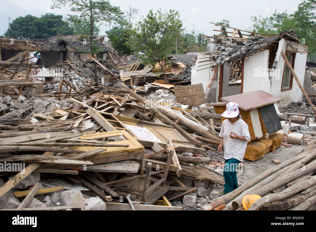 A farmers hamlet in Mianzhu that was levelled by the massive earthquake ...