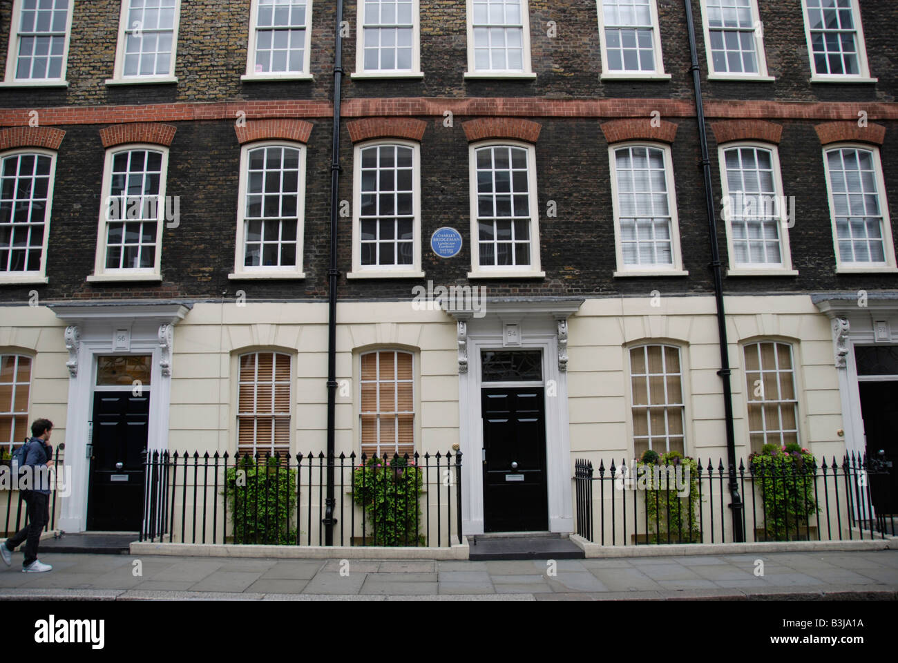 Terraced houses in Broadwick Street London England Stock Photo - Alamy