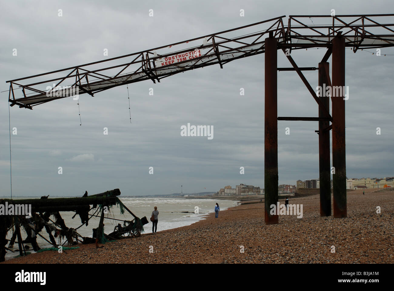 The Old Pier in Brighton, UK Stock Photo - Alamy