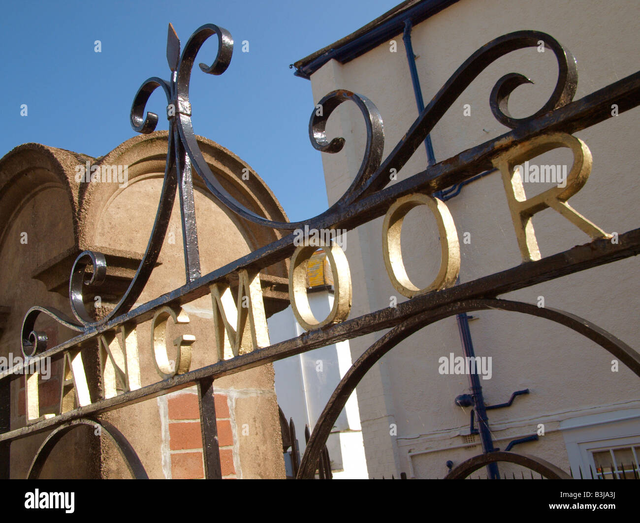 Gate at Langmoor Gardens Stock Photo - Alamy