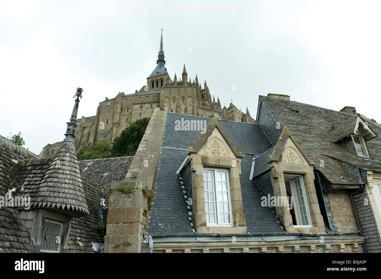 The site of a monastery prison fortress Mont St Michel is a world ...