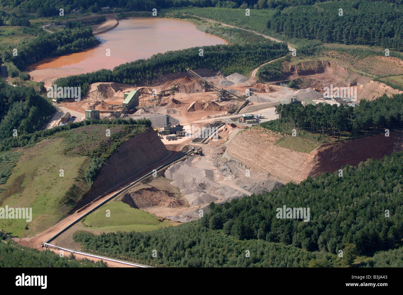 Aerial view cannock chase staffordshire hi-res stock photography and ...