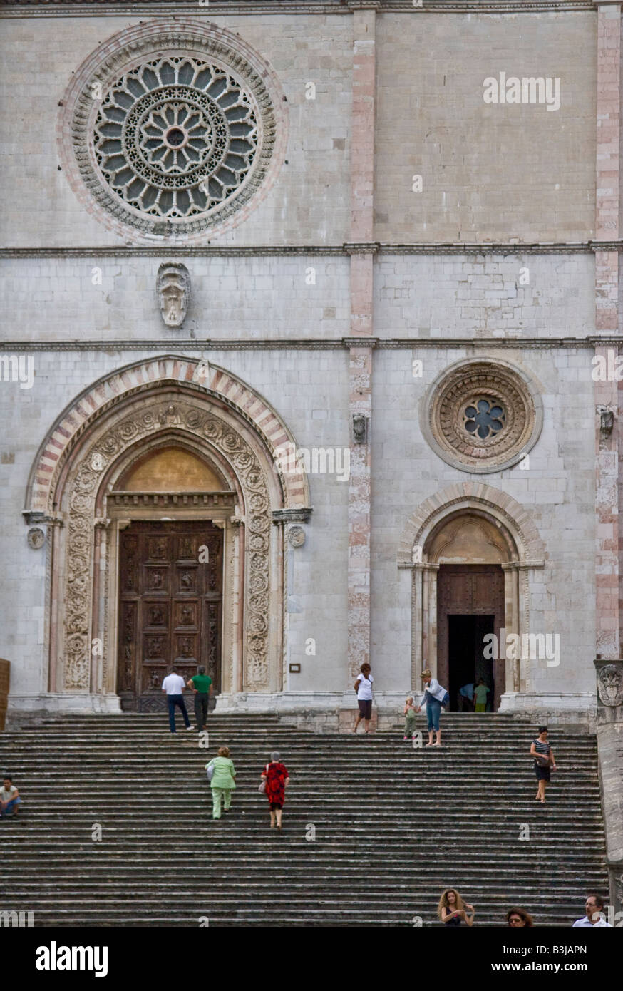 cathedral Santa Maria Assunta Todi Perugia Umbria Italy Piazza del ...