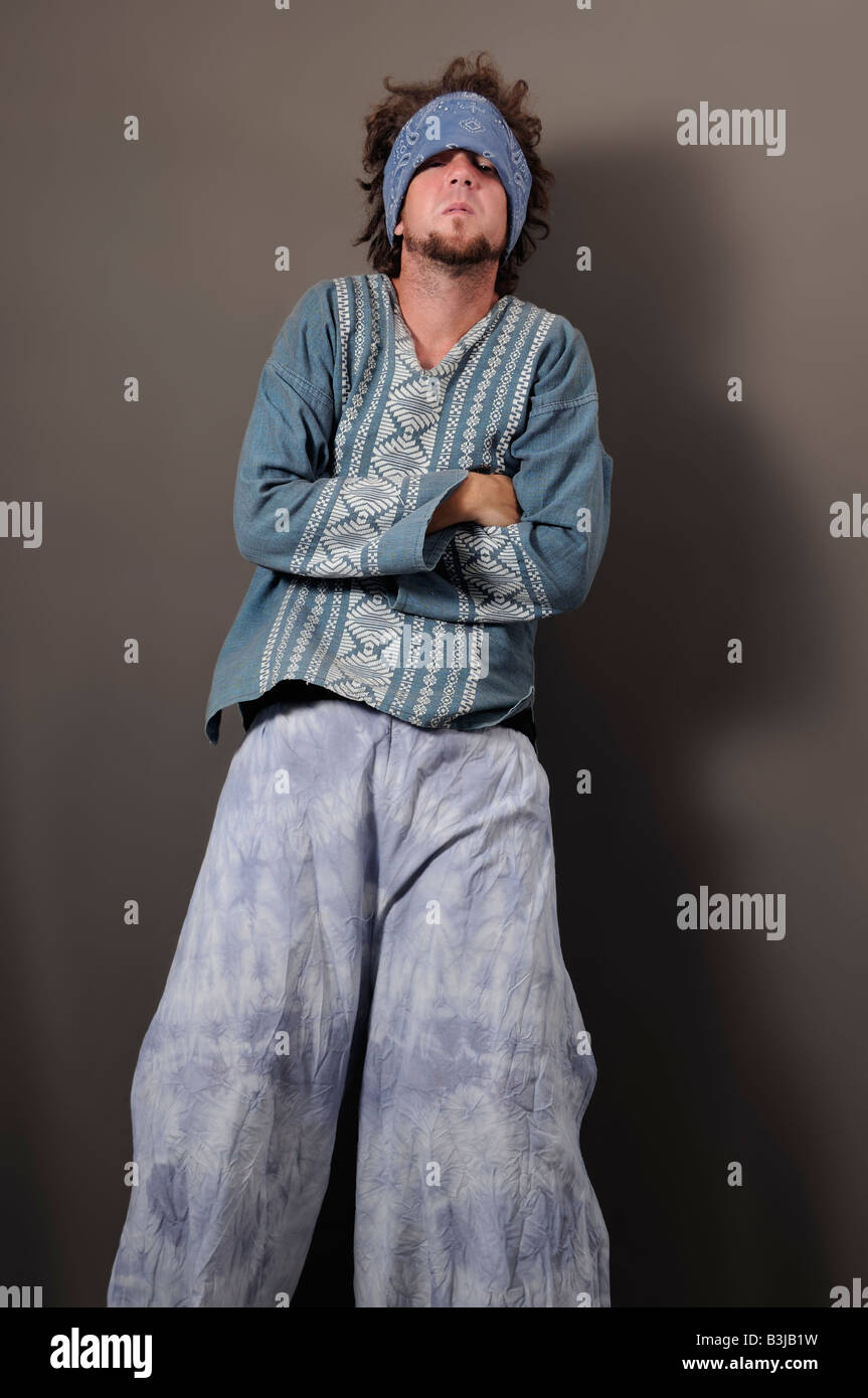 Portrait of young funky rapper with attitude Stock Photo - Alamy