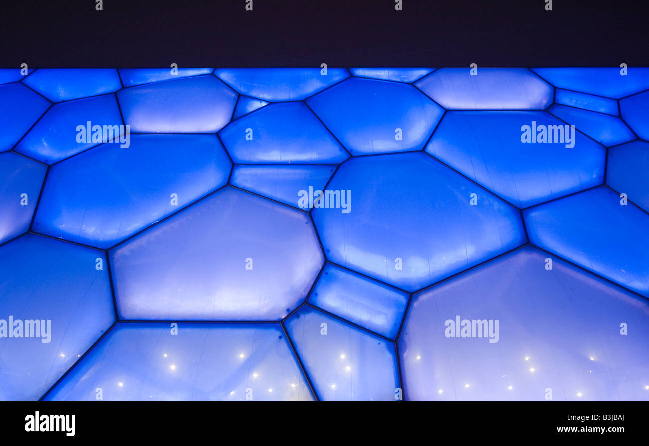 Beijing National Aquatics Center, also know as Water Cube, during the ...