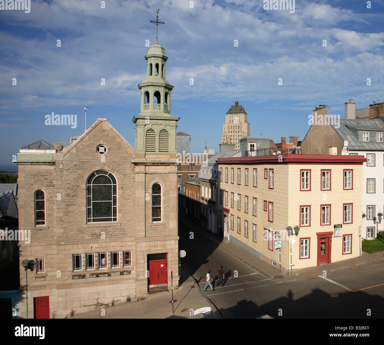 Canada Québec Quebec City Jesuits Church d Auteuil Street Stock Photo ...