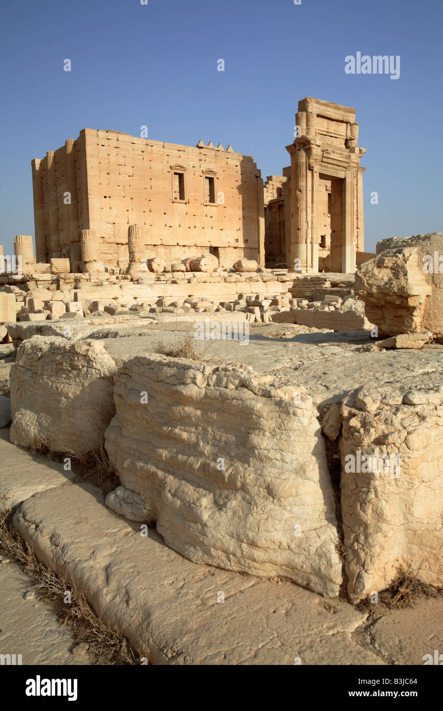 Temple of Bel in the ancient site of Palmyra, Syria Stock Photo - Alamy