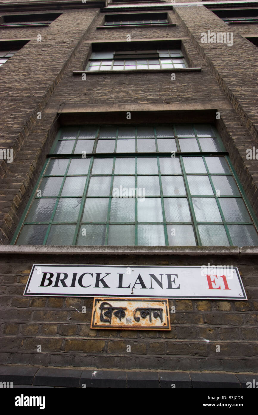 Brick Lane street sign Spitalfields London, UK Stock Photo - Alamy