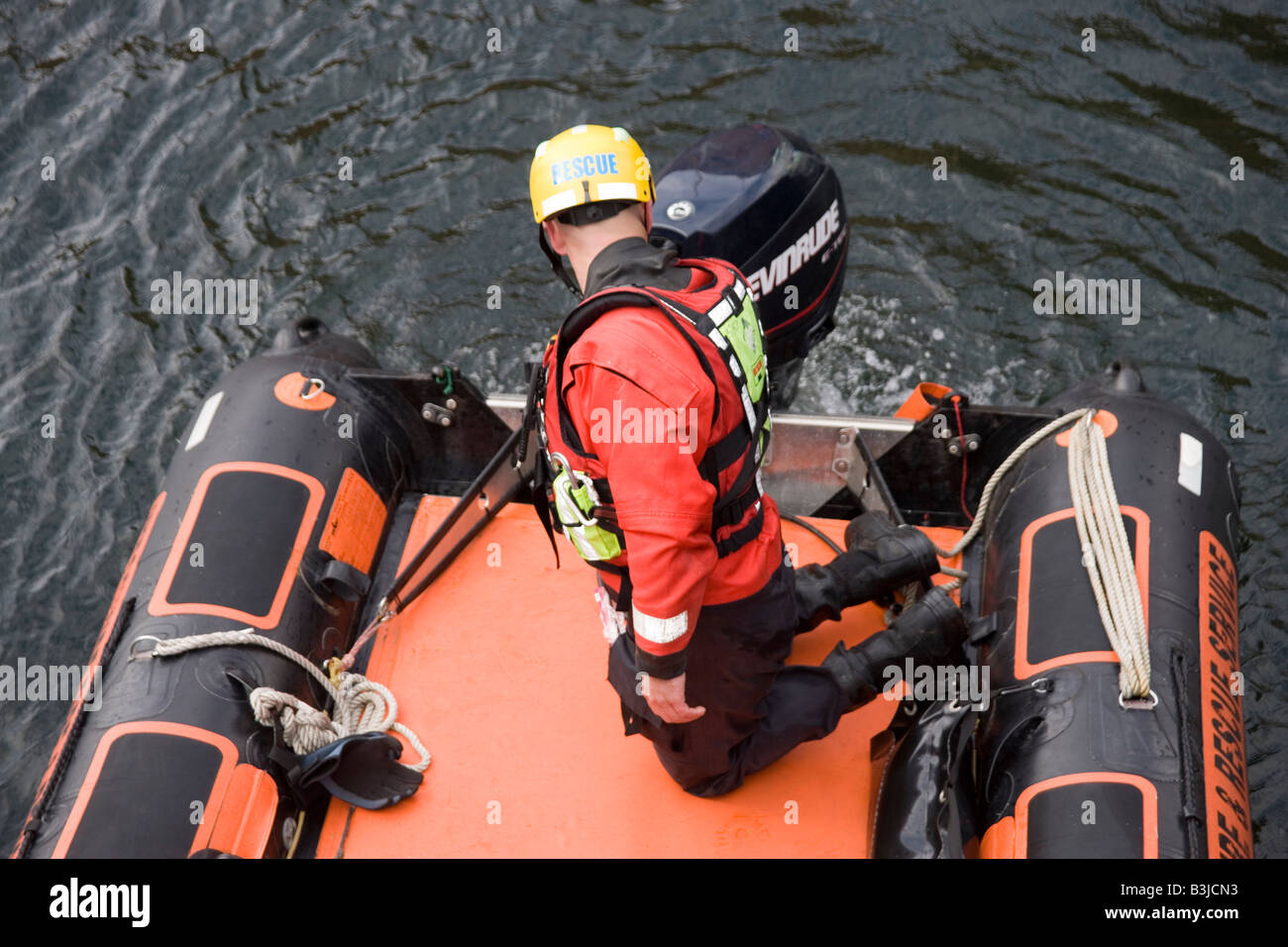 Merseyside Fire and Rescue Service boat at the Tall Ships race in ...