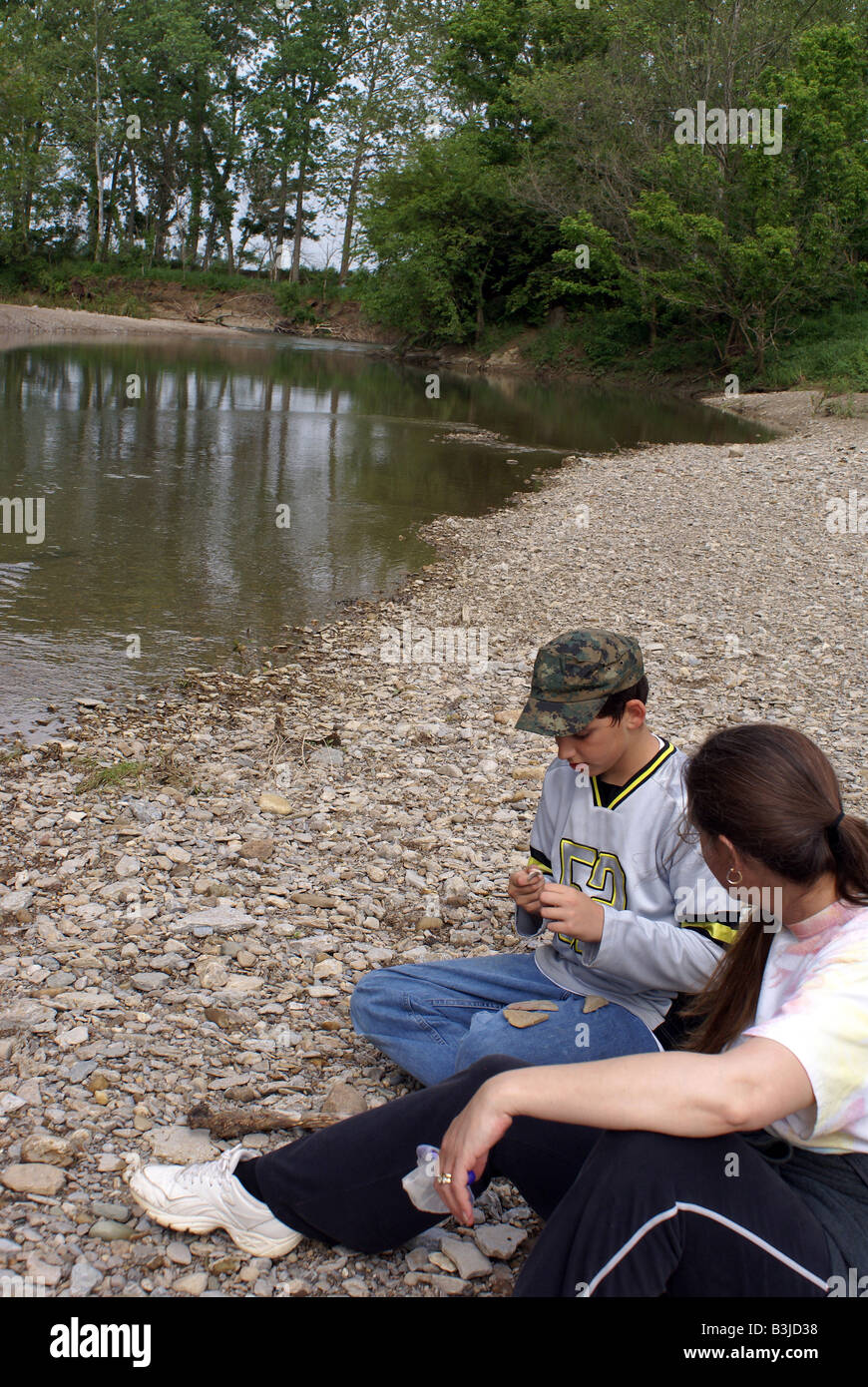 Collecting Fossils for a Science Project Stock Photo - Alamy