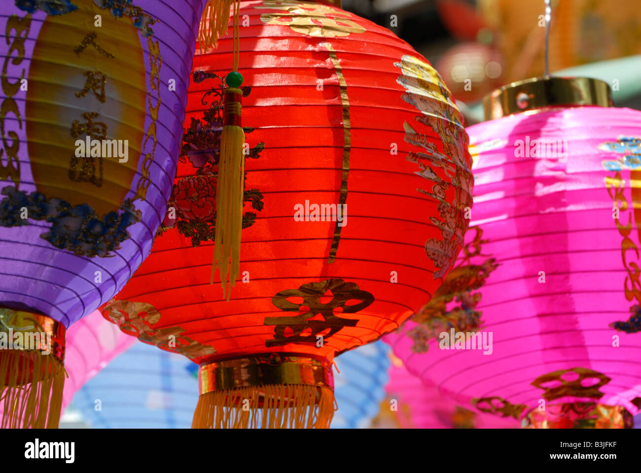 Chinese lanterns for the Mid-Autumn festival Stock Photo - Alamy