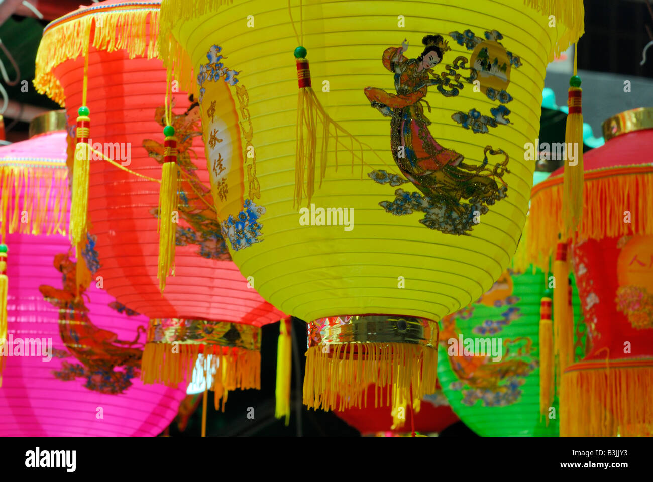 Chinese lanterns for the Mid-Autumn festival Stock Photo - Alamy