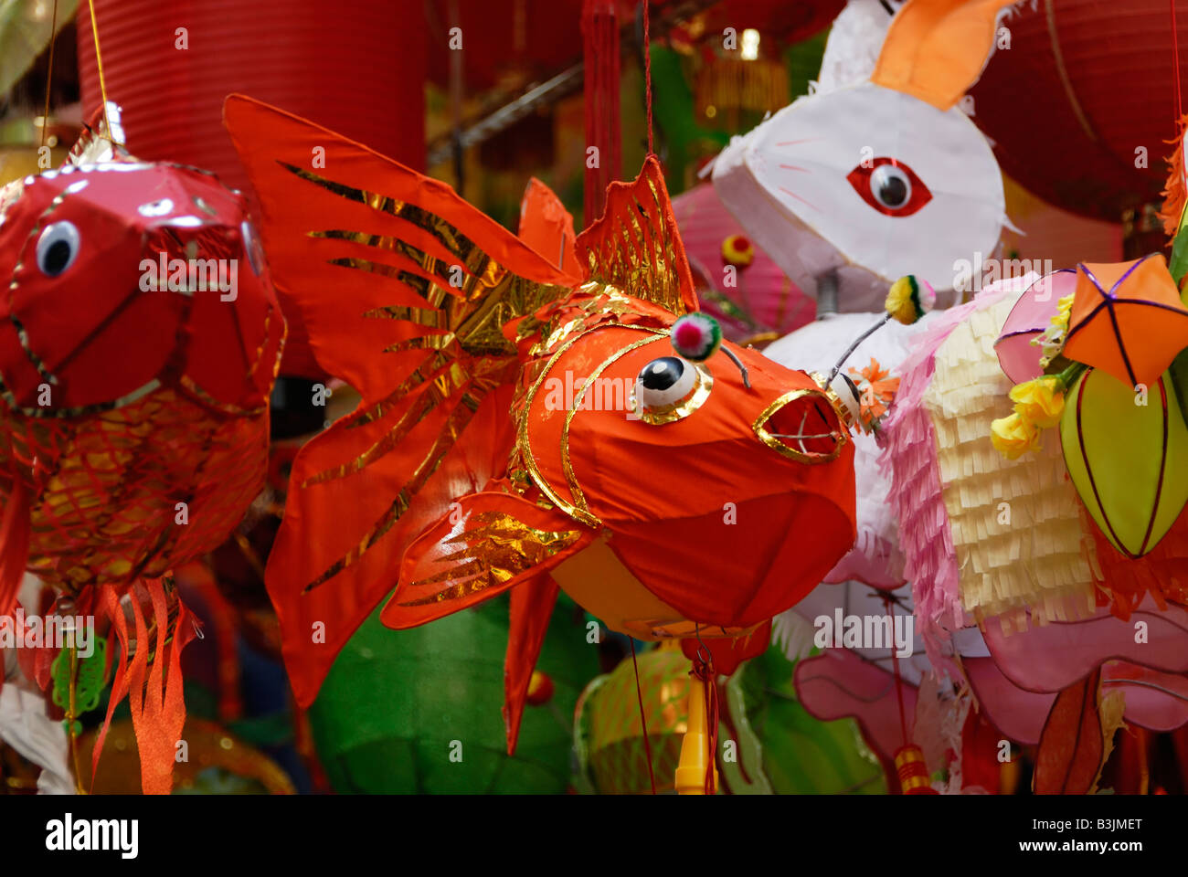 Chinese lanterns for the Mid-Autumn festival Stock Photo - Alamy