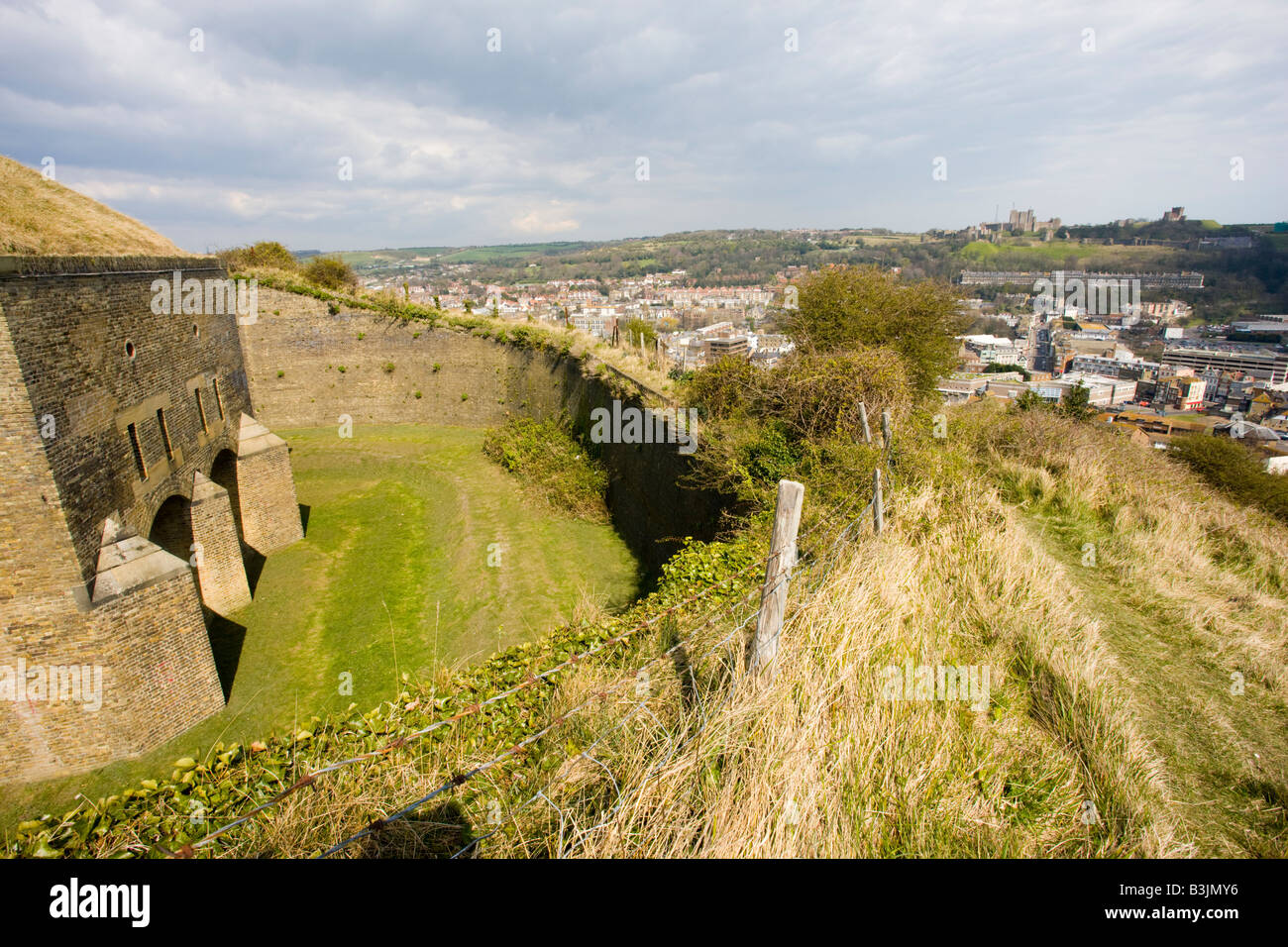 The Napoleonic Drop Redoubt Fort in Dover Kent Stock Photo - Alamy