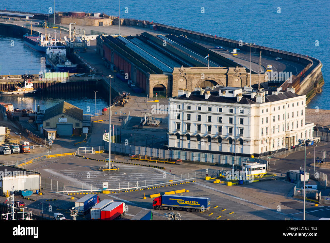 Aerial view of port of dover hi-res stock photography and images - Alamy