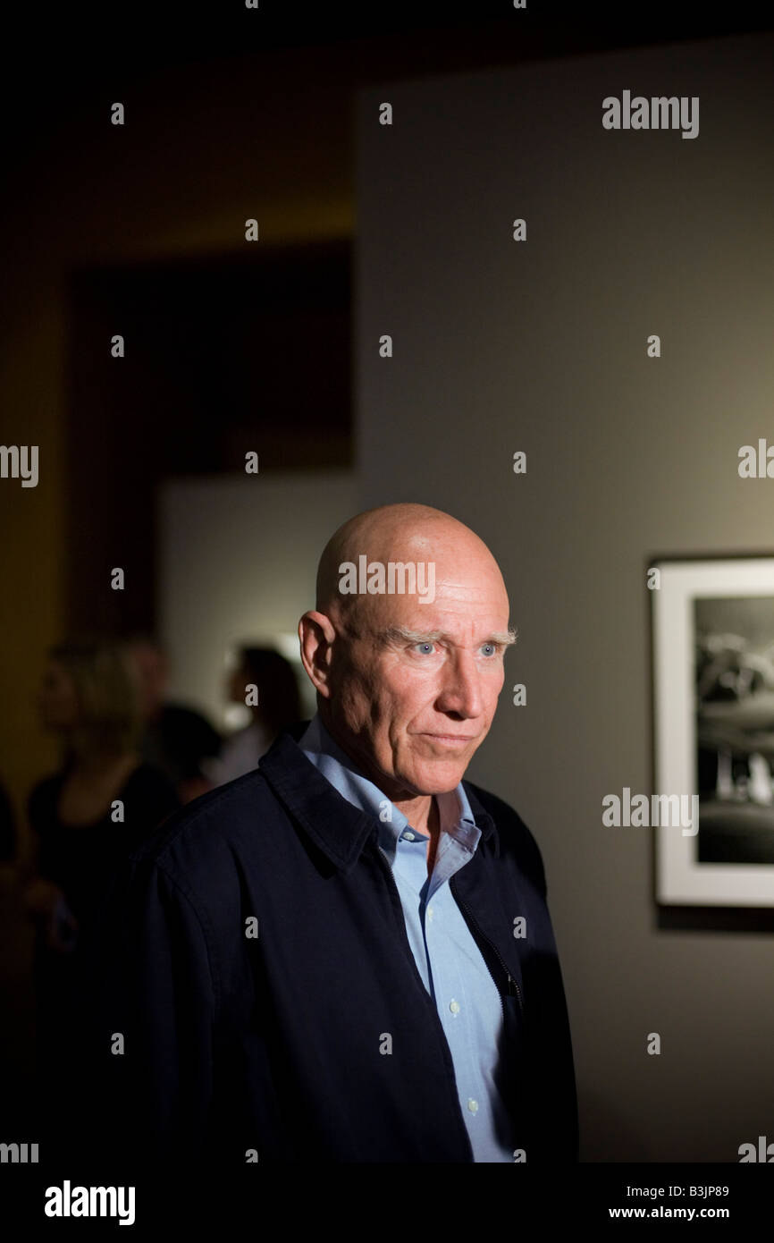 Brazilian photographer Sebastiao Salgado in the C/O Gallery in Berlin ...