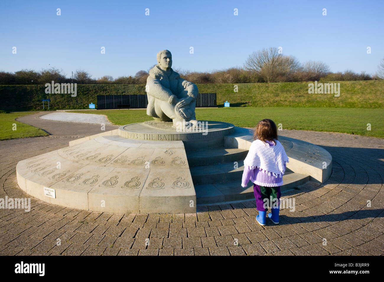 The Battle of Britain memorial at Capel Le Ferne in Kent Stock Photo ...
