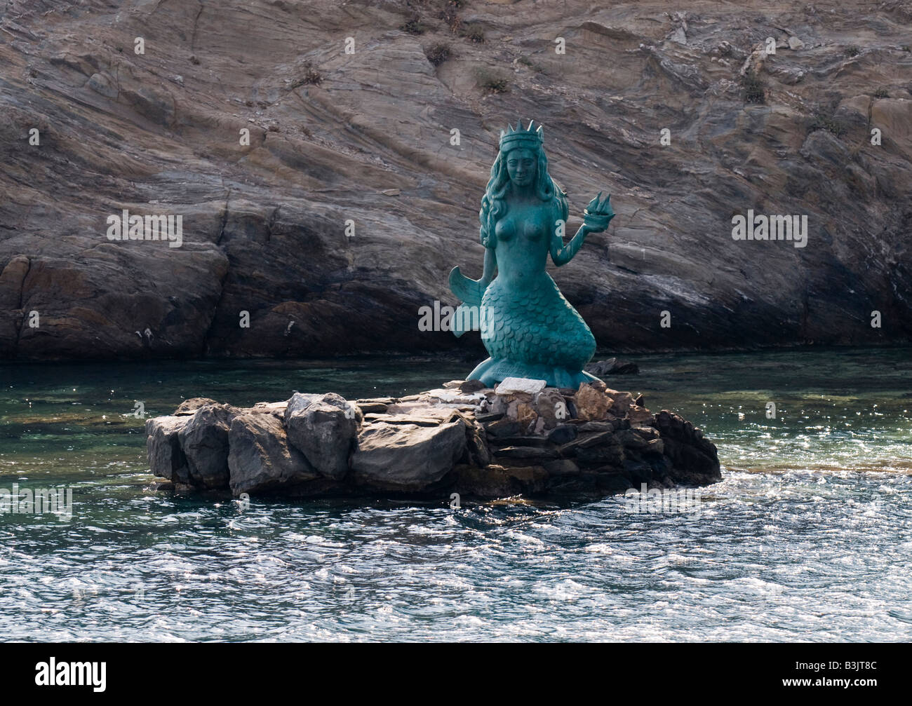 Statue of a virago in Oinousses island Stock Photo - Alamy