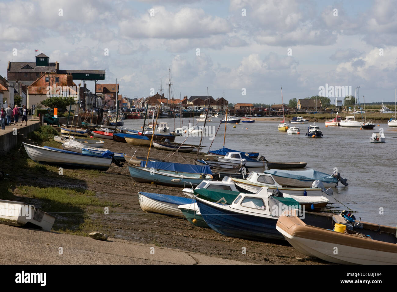 Wells Harbour in summer, Norfolk Stock Photo - Alamy