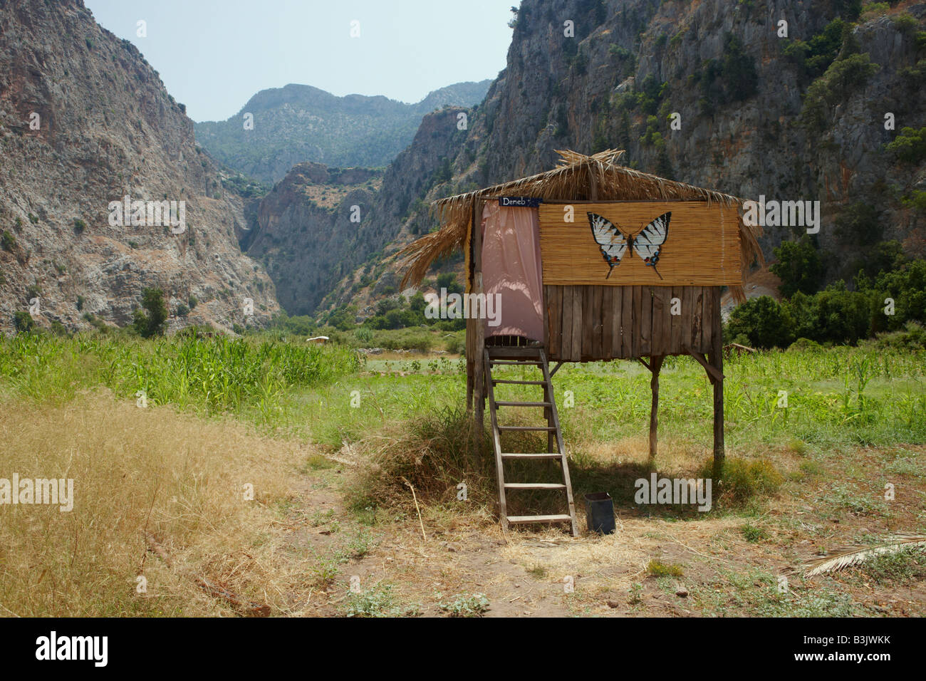 Basic cottages in the Butterfly Valley provide accomodation for ...