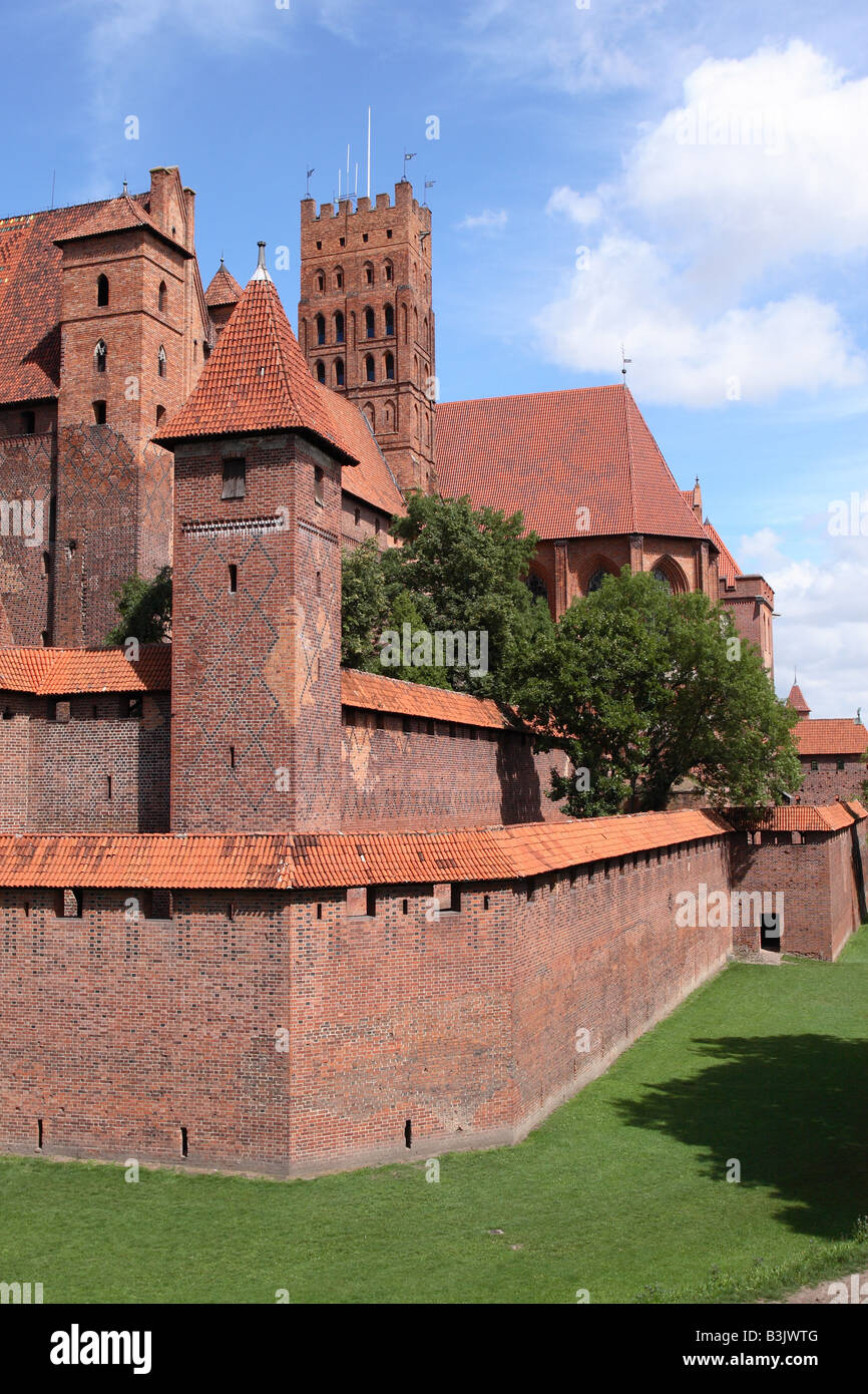 Malbork Poland historic Malbork Castle built by the Teutonic Knights in ...