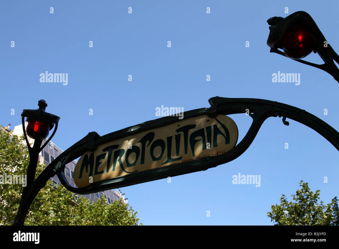 Metropolitain sign in Paris Stock Photo - Alamy