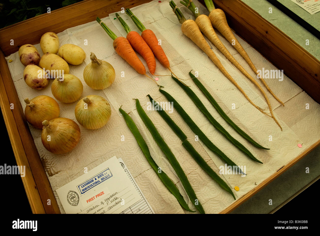 Cavendish fete Village Quintessential summer britain Classic Stock ...