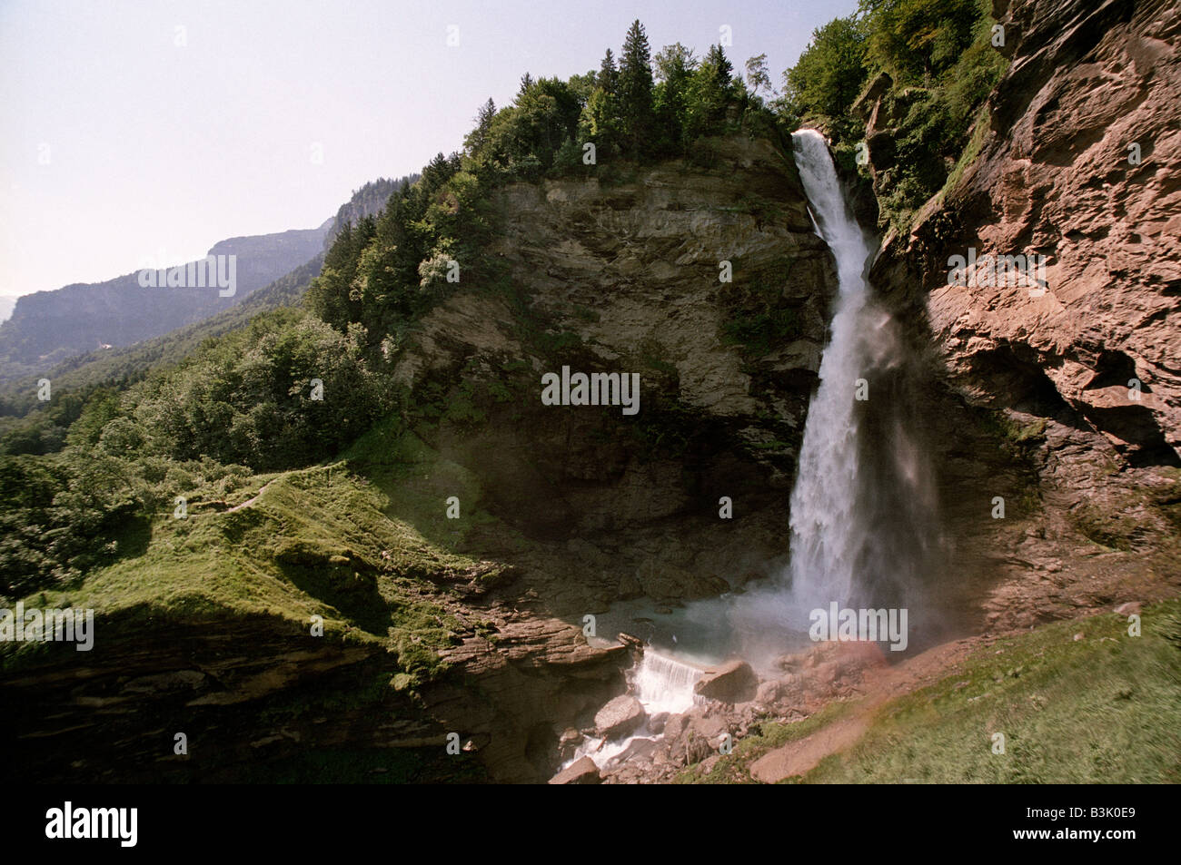 Switzerland Meringen The Reichenbach waterfall where Sherlock Holmes ...