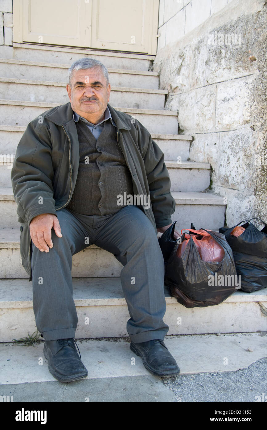 portrait of an old palestinian man,Hebron Stock Photo - Alamy
