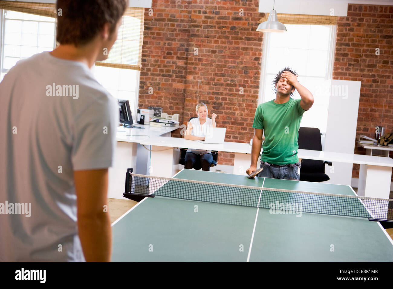 Office table tennis hi-res stock photography and images - Alamy