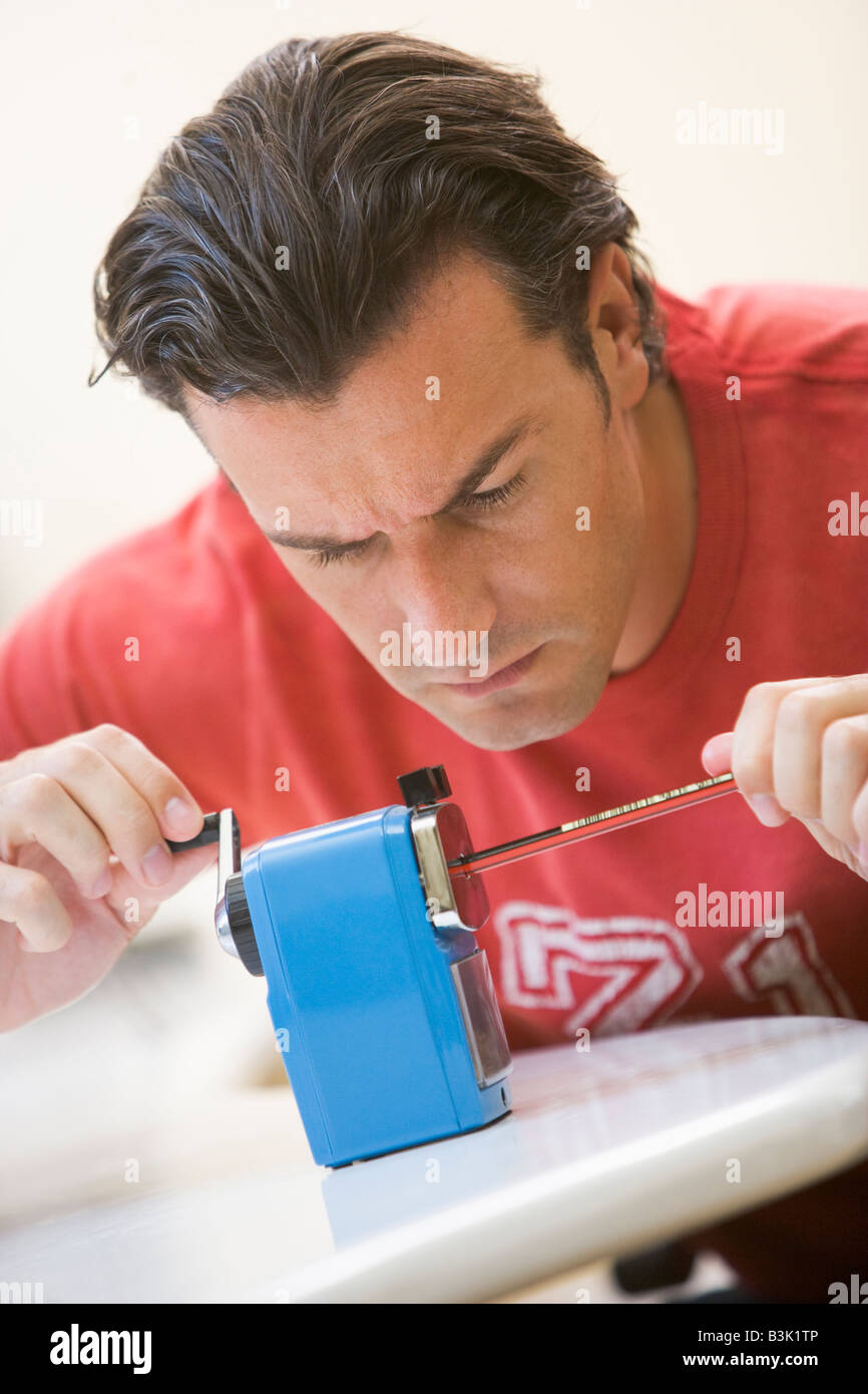 Pencil sharpening hi-res stock photography and images - Alamy