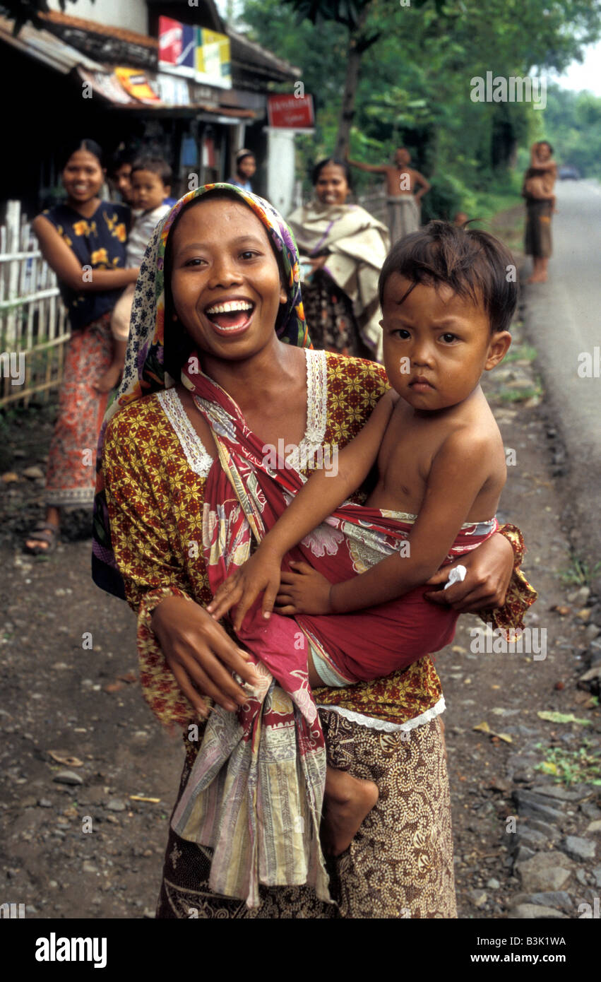 islamic mother near mount bromo java indonesia Stock Photo - Alamy