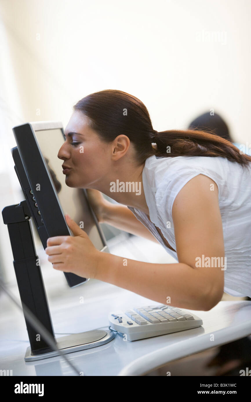 Kissing monitor hi-res stock photography and images - Alamy