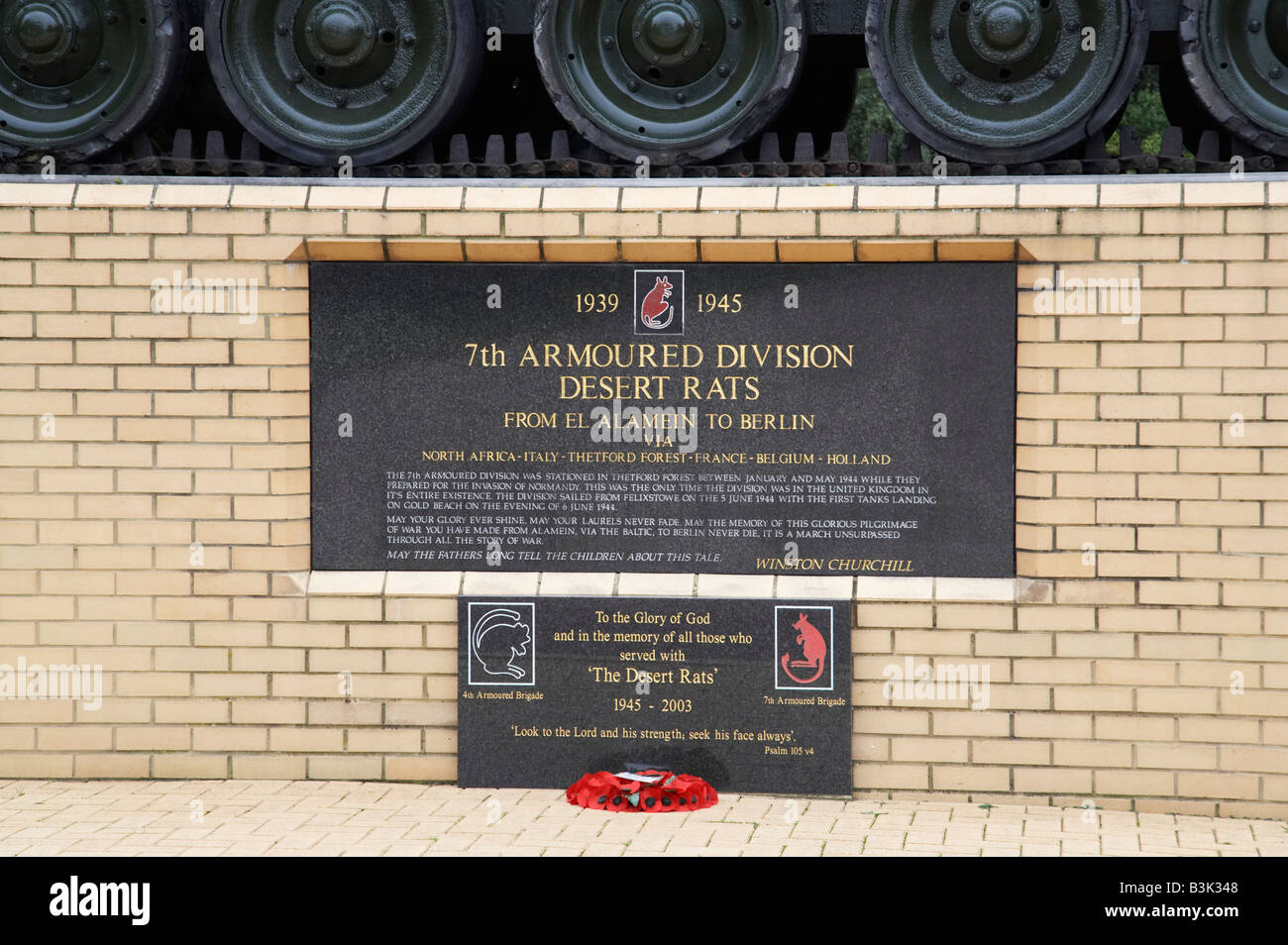 Desert Rats Memorial Thetford Forest High Resolution Stock Photography ...