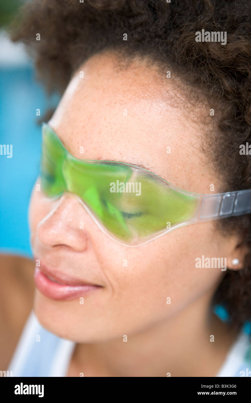 Eyemask woman hi-res stock photography and images - Alamy